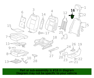 2019-2025 GM Temperature Controlled Seat Blower Motor 13544899 | GM ...