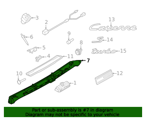 2020-2023 Porsche Cayenne Handle 9Y3-827-576-D-OK1 | Sunset Porsche Parts