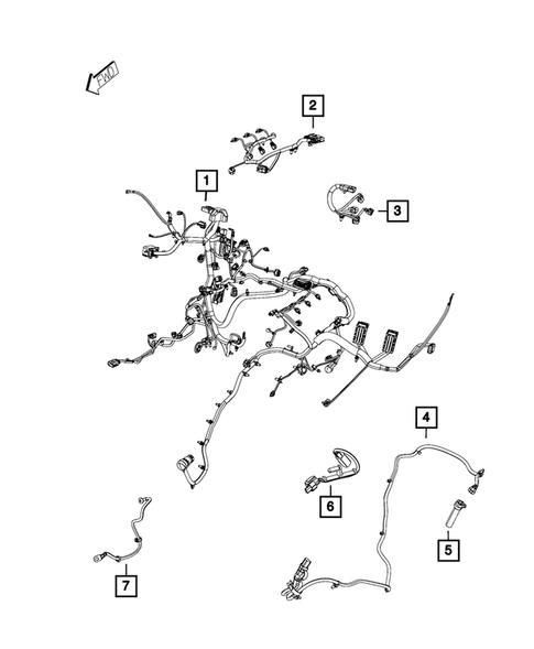 Wiring-Powertrain for 2014 Ram 1500 | My Mopar Parts