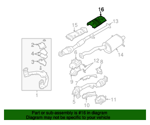 59024FE020 - OEM NEW 2004-2005 Subaru Forester Impreza WRX STI Exhaust ...