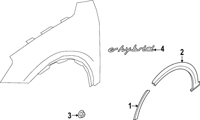 2020-2023 Porsche Cayenne Nameplate 9Y0-854-500-C | Sunset Porsche Parts