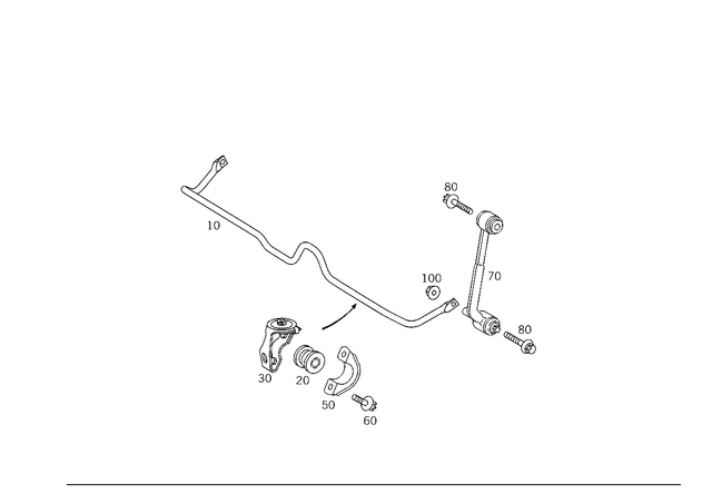 203-320-08-89 - Rod 1960-2009 Mercedes-Benz | Mercedes-Benz USA Parts