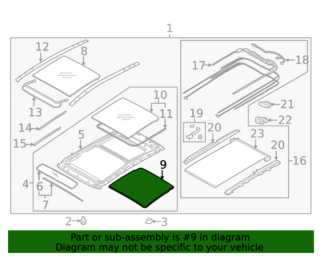 81614-D3000 - Movable Glass Weatherstrip - 2016-2021 Hyundai Tucson ...