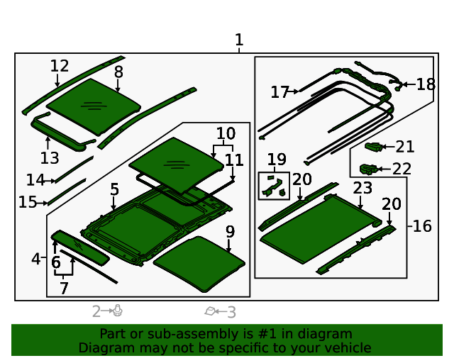 2016-2021 Hyundai Tucson Sunroof Assembly 81600-D3000-TTX | OEM Parts ...