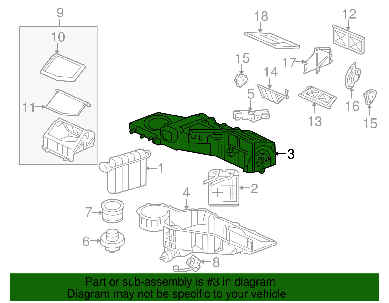 GM 89023357 AC Evaporator Core Case for sale online | eBay