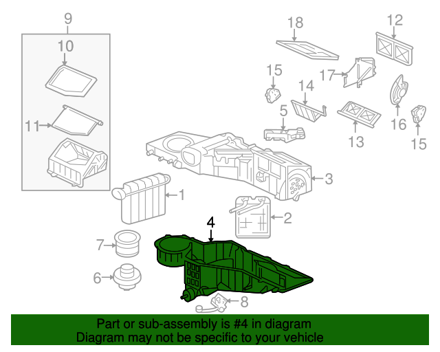 89023357 - OEM GM Evaporator Case | GMPartsCenter.net | GM Parts Center