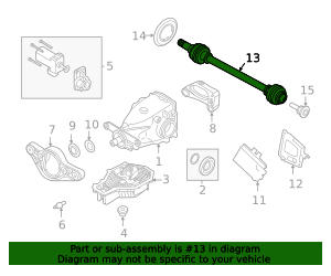 2021-2024 BMW Axle Assembly 33-20-8-089-855 | BMWPartsDirect.com