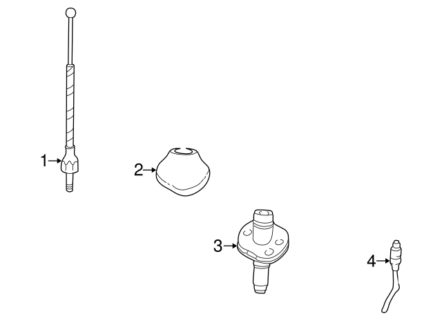 1997-2004 Ford OEM NEW 1997-2004 Ford F150 F150 Heritage Radio Antenna ...