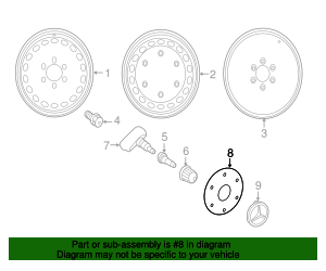 906-401-00-25-9B51 - Wheel Cap Mercedes-Benz USA Parts