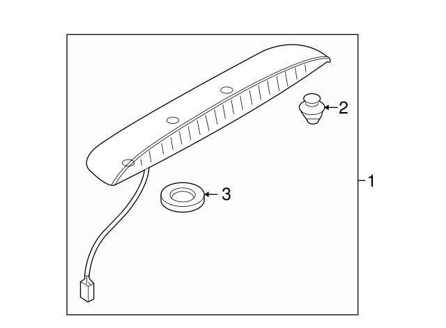 2016-2021 Mazda MX-5 Miata High Mount Lamp N243-51-580B-KM | TascaParts.com