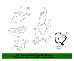 11427599233 - 2008-2013 BMW Oil Outlet Tube (11-42-7-599-233) | BMW of ...
