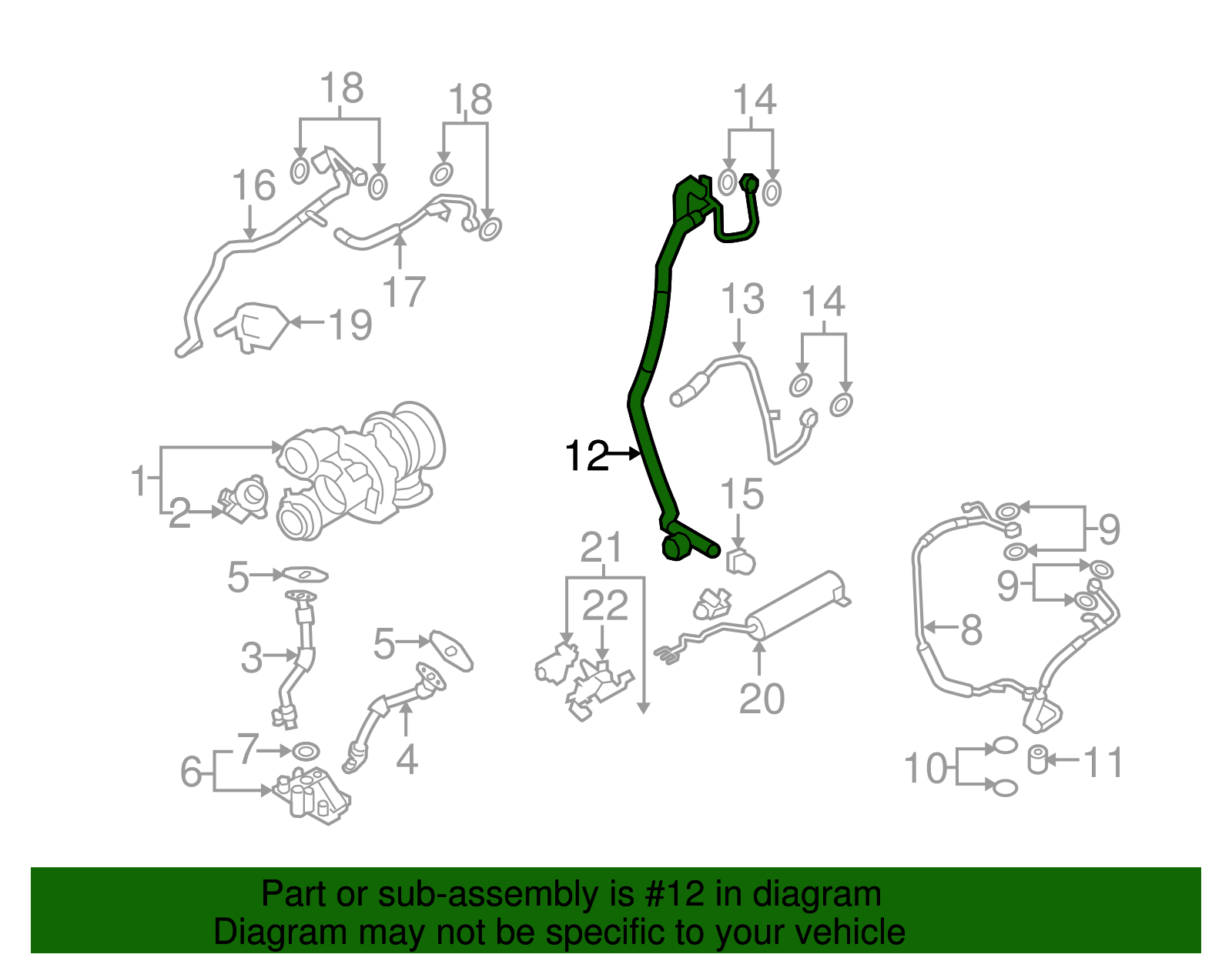 11537578687 - 2009-2019 BMW Water Inlet Pipe (11-53-7-578-687) | BMW of ...