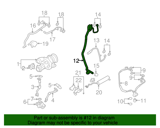 11537578687 - 2009-2019 BMW Water Inlet Pipe (11-53-7-578-687) | BMW of ...