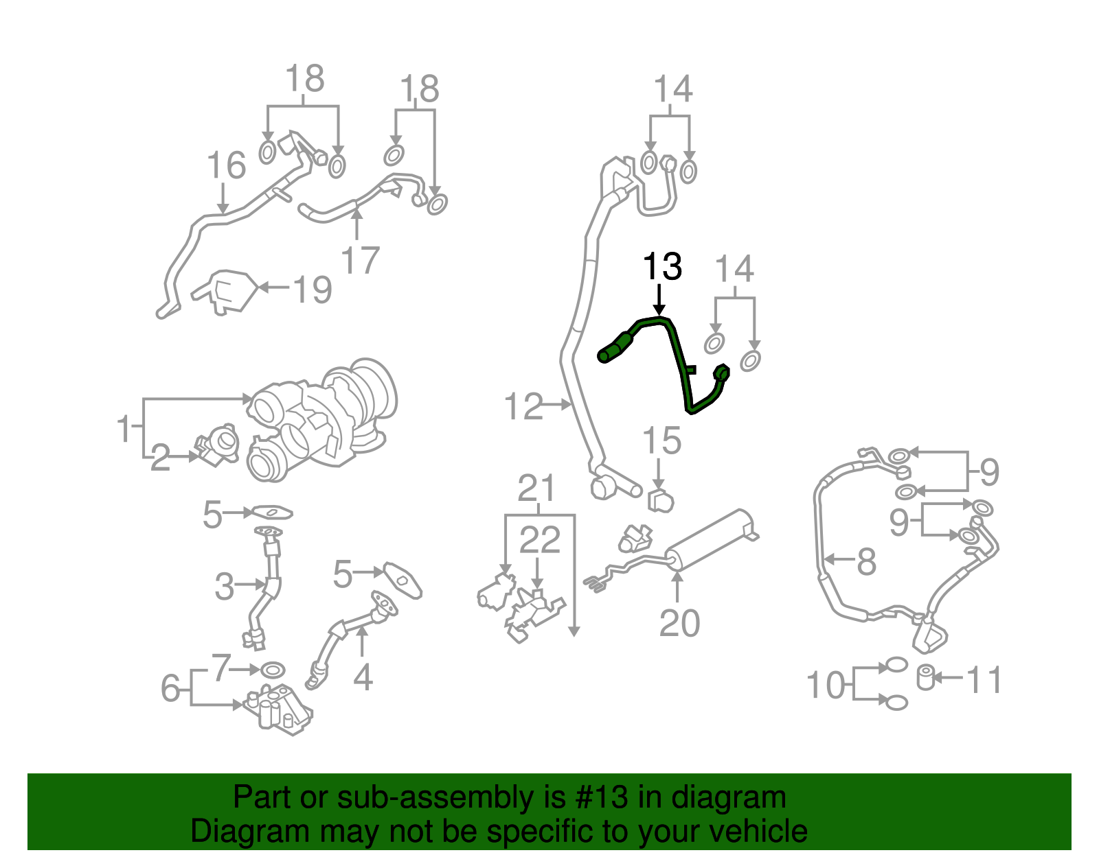 11537577013 - 2008-2019 BMW Engine Coolant Hose (11-53-7-577-013) | BMW ...