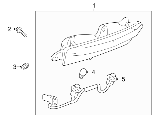 2013-2017 Cadillac XTS Backup Lamp Assembly 84450410 | TascaParts.com