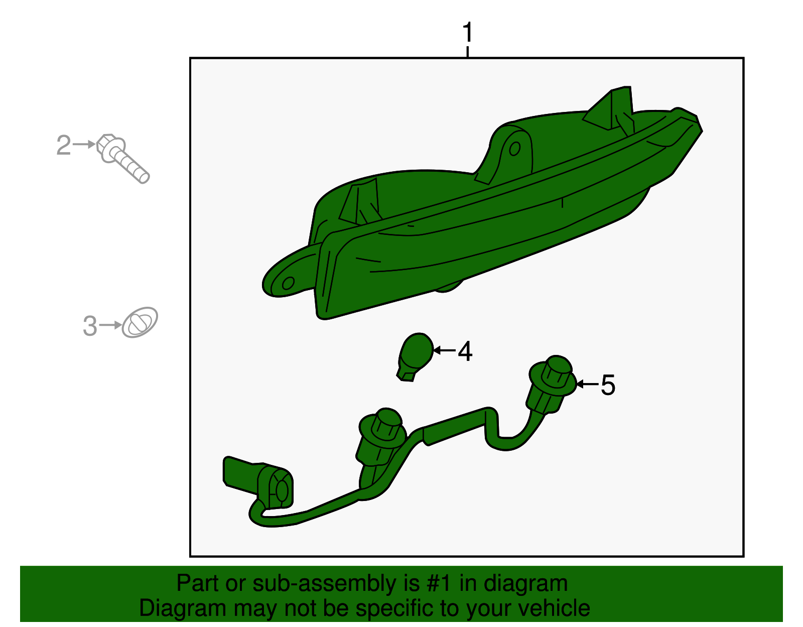 2013-2017 Cadillac XTS Back Up Lamp 84450410 GM | GMPartsDirect.com