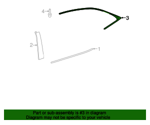 2021-2023 Lexus Door Reveal Molding 75708-53040 | AutoNationParts.com