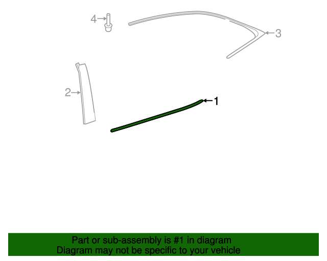 2021-2023 Lexus Door Belt Molding 75740-53040 | AutoNationParts.com