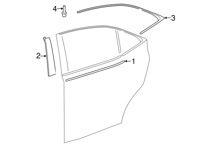 75730-53030 - Belt Molding - 2014-2020 Lexus | My L Parts