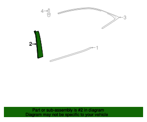 75762-53020 - Door Applique 2014-2024 Lexus | AutoNationParts.com