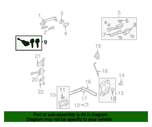 Genuine Toyota Door Lock Cylinder part# 69052-48130 for 2008-2013 ...