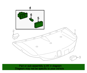 1993-2017 Lexus Courtesy Lamp 81230-30140 | Genuine Lexus Parts