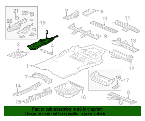 74124-TK8-A00 - Lower Plate 2014-2017 Honda Odyssey | Honda Parts Online
