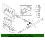 3885A009 - Axle Assembly Castle Nut 2006-2017 Mitsubishi | Mitsubishi ...