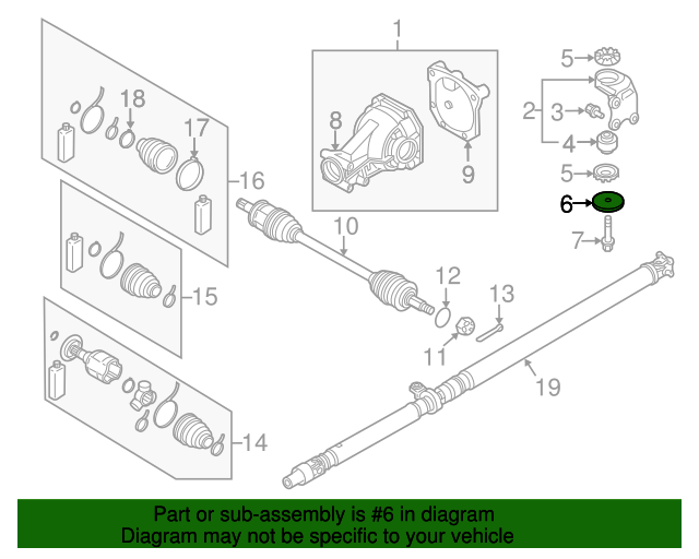 2007-2020 Mitsubishi Mount Bracket Washer 3517A072 | Auto Parts