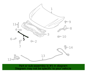 2020-2022 Nissan Sentra Support Rod 65771-6LB0A | OEM Parts Online