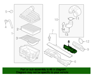 2015-2023 Volkswagen Air Inlet Duct 5QM-129-621 | OEM Parts Online