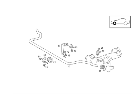 Torsion Bar, Front for 2002 Mercedes-Benz SLK 230 | Mercedes-Benz USA Parts
