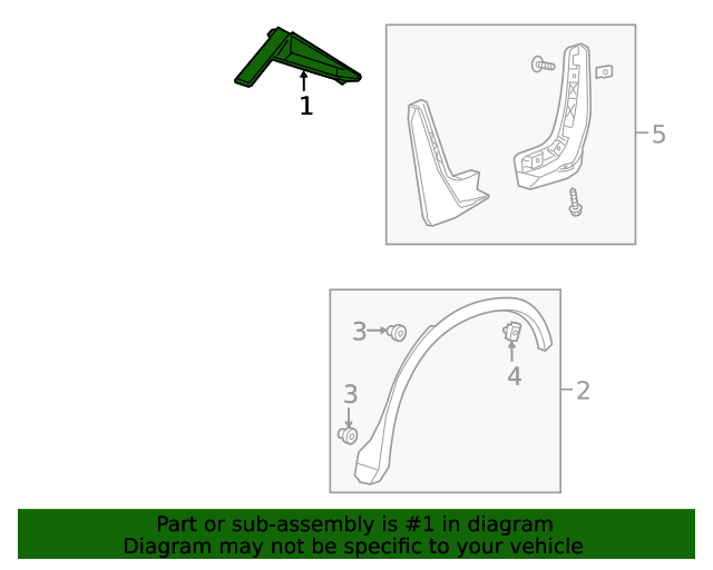 2019-2024 Chevrolet Blazer Black Body Driver Side Upper Rear Applique ...