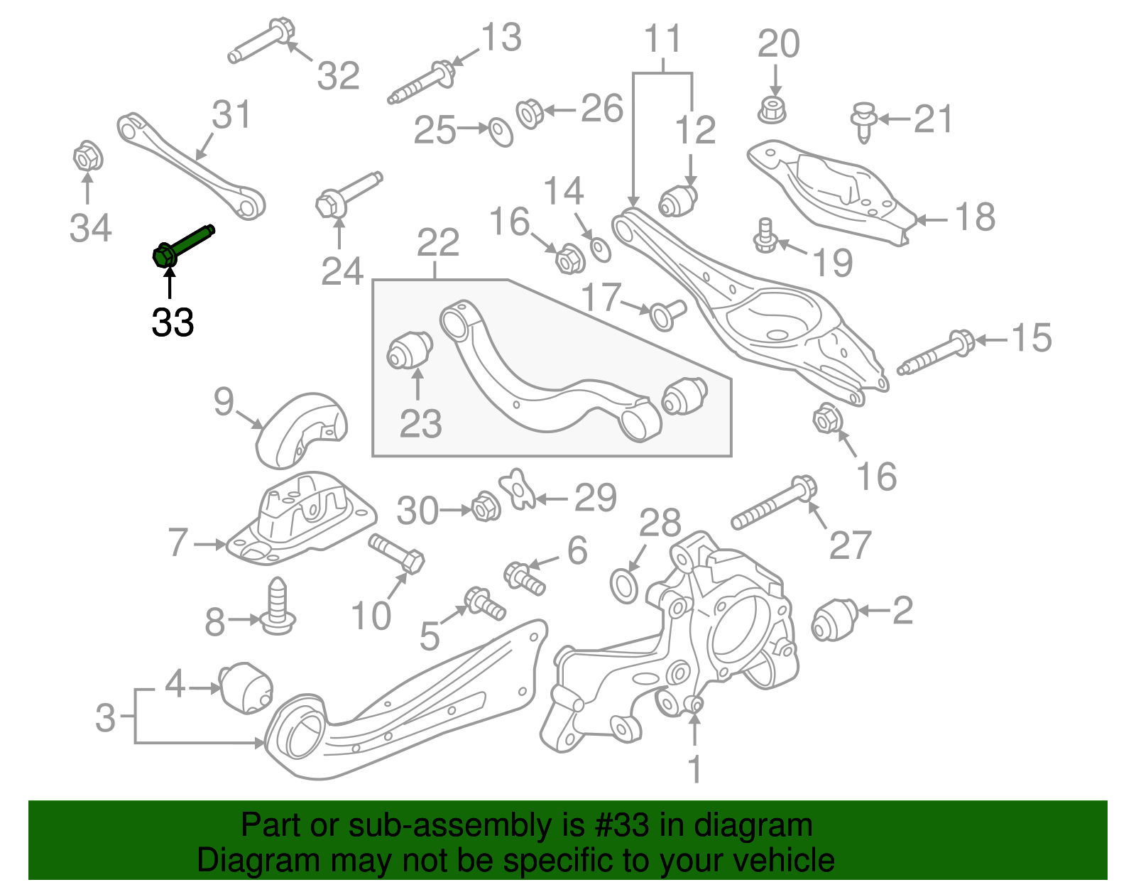 2003-2024 Audi Lateral Arm Bolt N-106-403-01 | Genuine Audi Parts