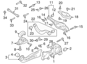 2003-2020 Audi Lateral Arm Bolt N-106-403-01 | Audi OEM Parts