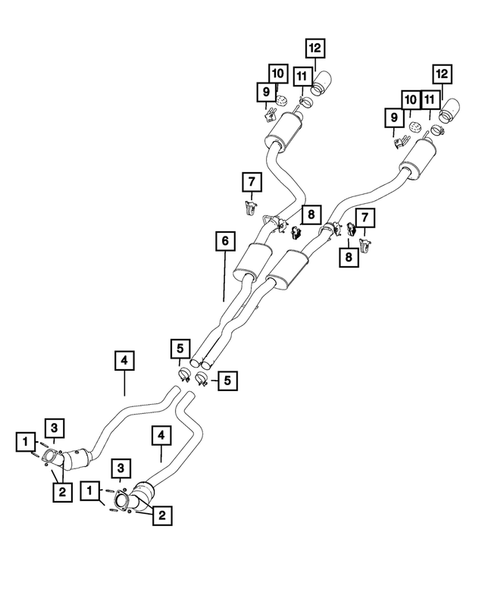 Exhaust System for 2015 Dodge Charger | Mopar eStore