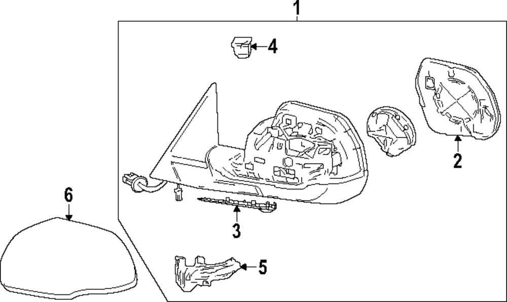 Genuine Toyota Mirror Glass part# 87907-0C030 for 2023-2025 Toyota ...