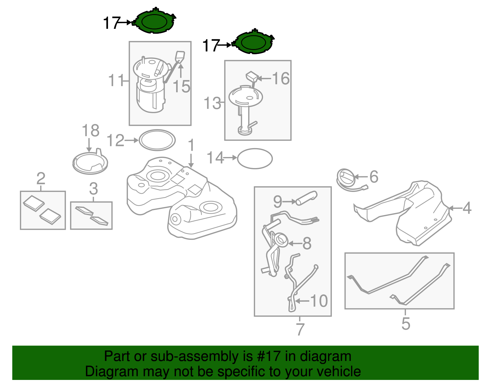 2008-2025 Ford Motorcraft™ Fuel Tank Lock Ring FPR-14 | Miracle Ford Parts