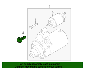 N-909-678-01 - Starter Mount Bolt 2016-2018 Audi | Audi OEM Parts