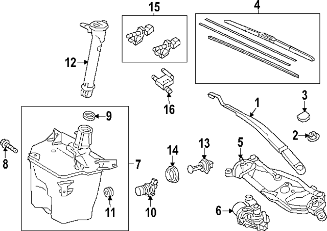 2014-2019 Toyota Corolla Washer Reservoir 85315-02520 | Toyota Parts Center