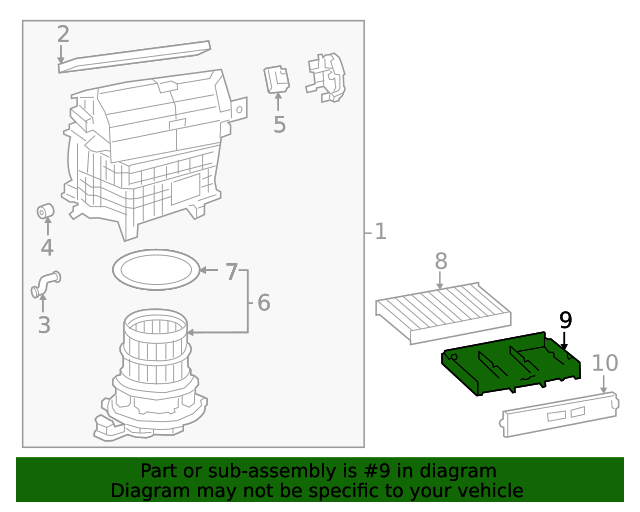 2021-2023 Toyota Mirai Filter Housing 88899-50140 | Toyota Parts Center