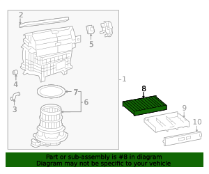 2021-2024 Toyota Mirai Filter 8713950110 | AutoNationParts.com