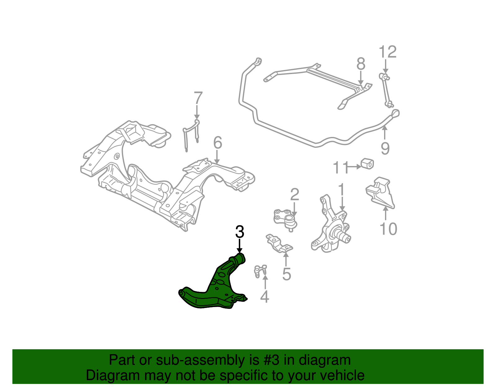 1996-2004 Nissan Pathfinder Lower Control Arm 54500-0W001 | Olympia ...