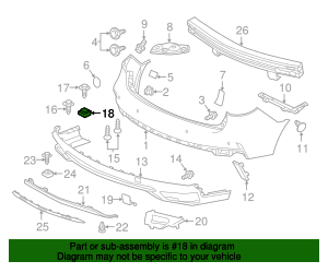 1992-2021 Acura Nut, Air Spoiler Clip 90305-SM4-000 | OEM Parts Online