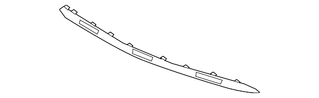 Genuine OEM Acura - Trim, Rear Bumper Skid Garnish Part# 71503-TZ5-A00 ...