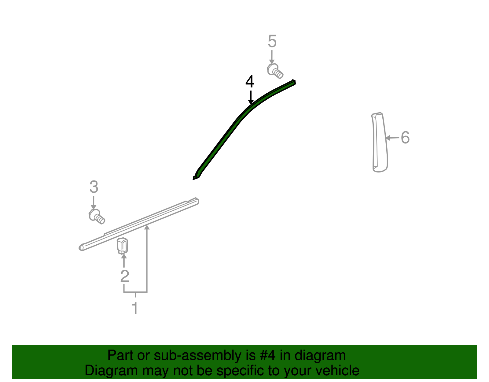 2009-2014 Acura TL Upper Molding 72425-TK4-A01 | OEM Parts Online