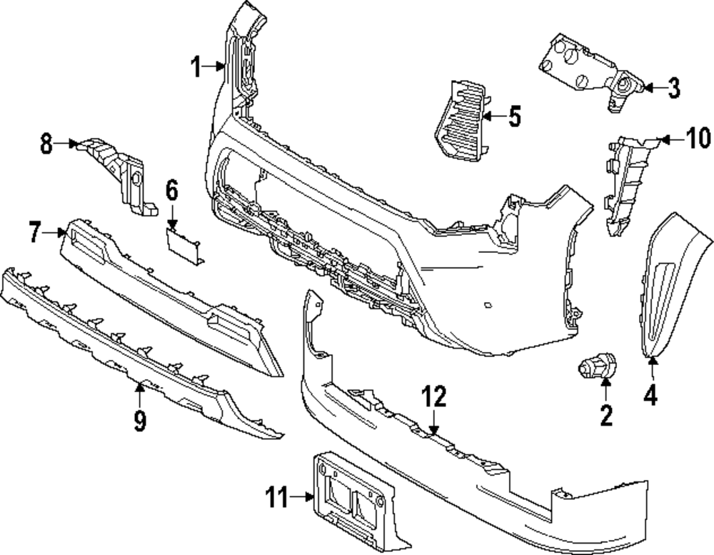 2024 Toyota Tacoma Valance Panel 53911-AK010 | Toyota Parts Center