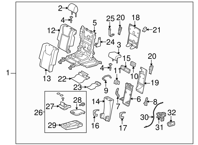72597-0E010-B0 - Bezel - 2010-2012 Lexus | MyLexusParts