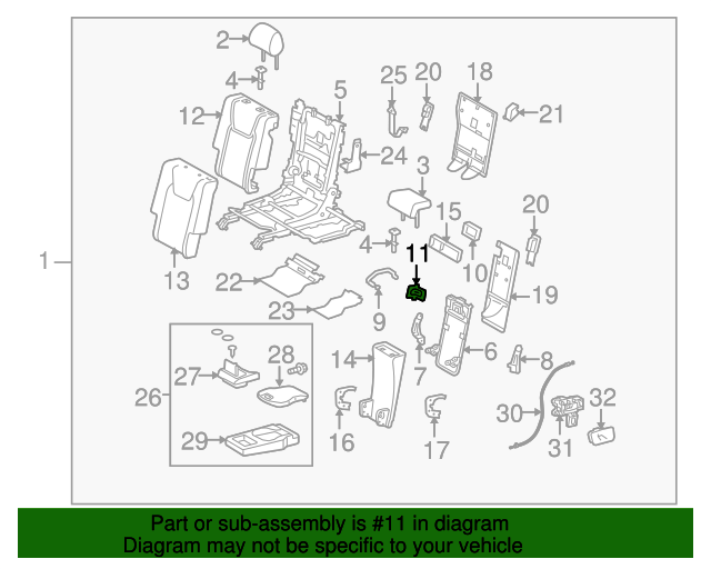 2004-2015 Lexus Lock Cover 72665-0E010-C0 | OEM Parts Online