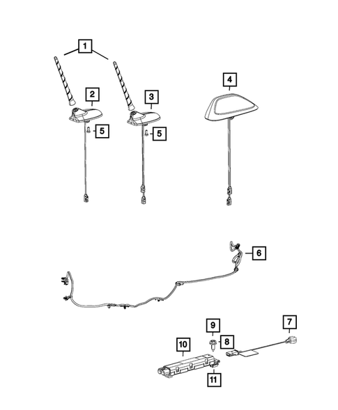 Radio, Antenna, Speakers, DVD, and Video systems for 2021 Jeep Cherokee ...
